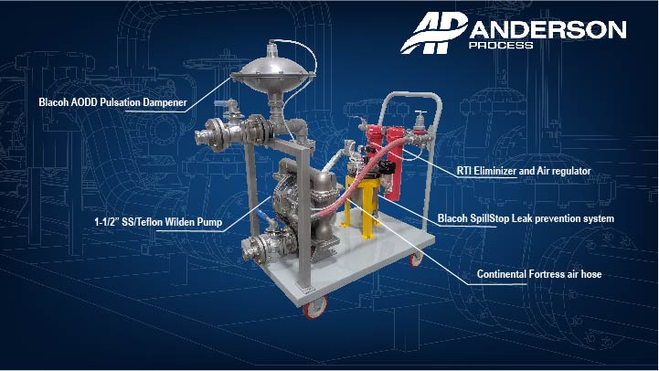 Wilden Air-Operated Double Diaphragm Custom Skid - Anderson Process