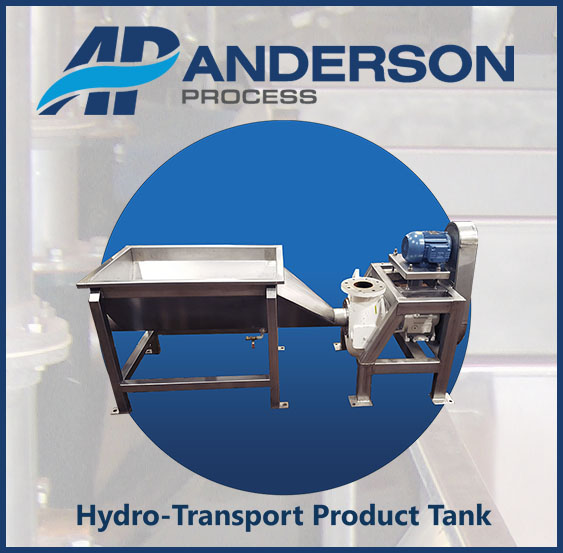 Anderson Process Hydro-Transport Product Tank - Anderson Process