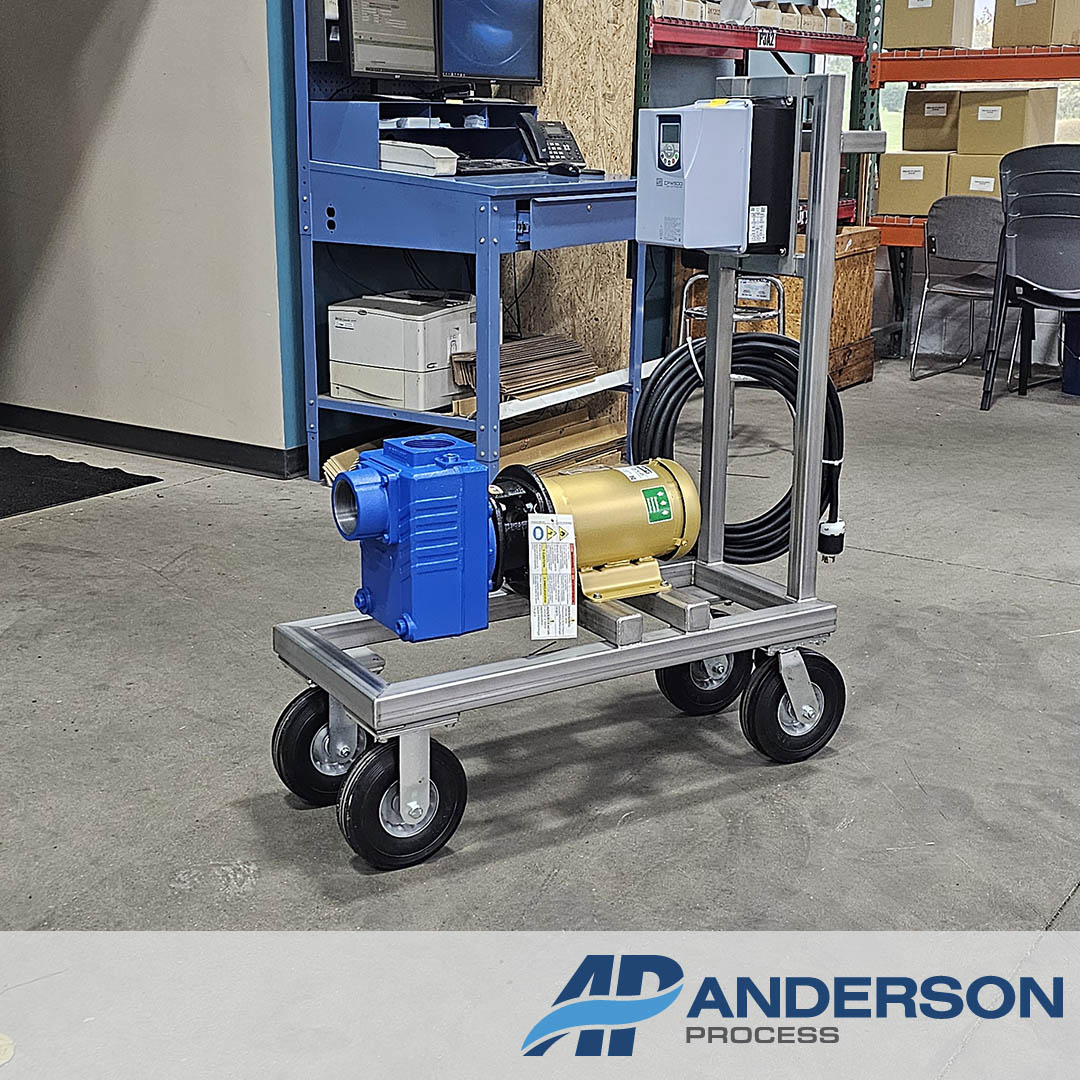 AMT Pump Cart for Meat Processing - Anderson Process